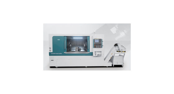 Inclined Bed Dual Turret Master CNC Horizontal Lathe Machine For Long ...